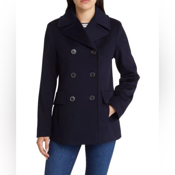 Express | Jackets & Coats | Coat Express Navy Peacoat For Women | Poshmark